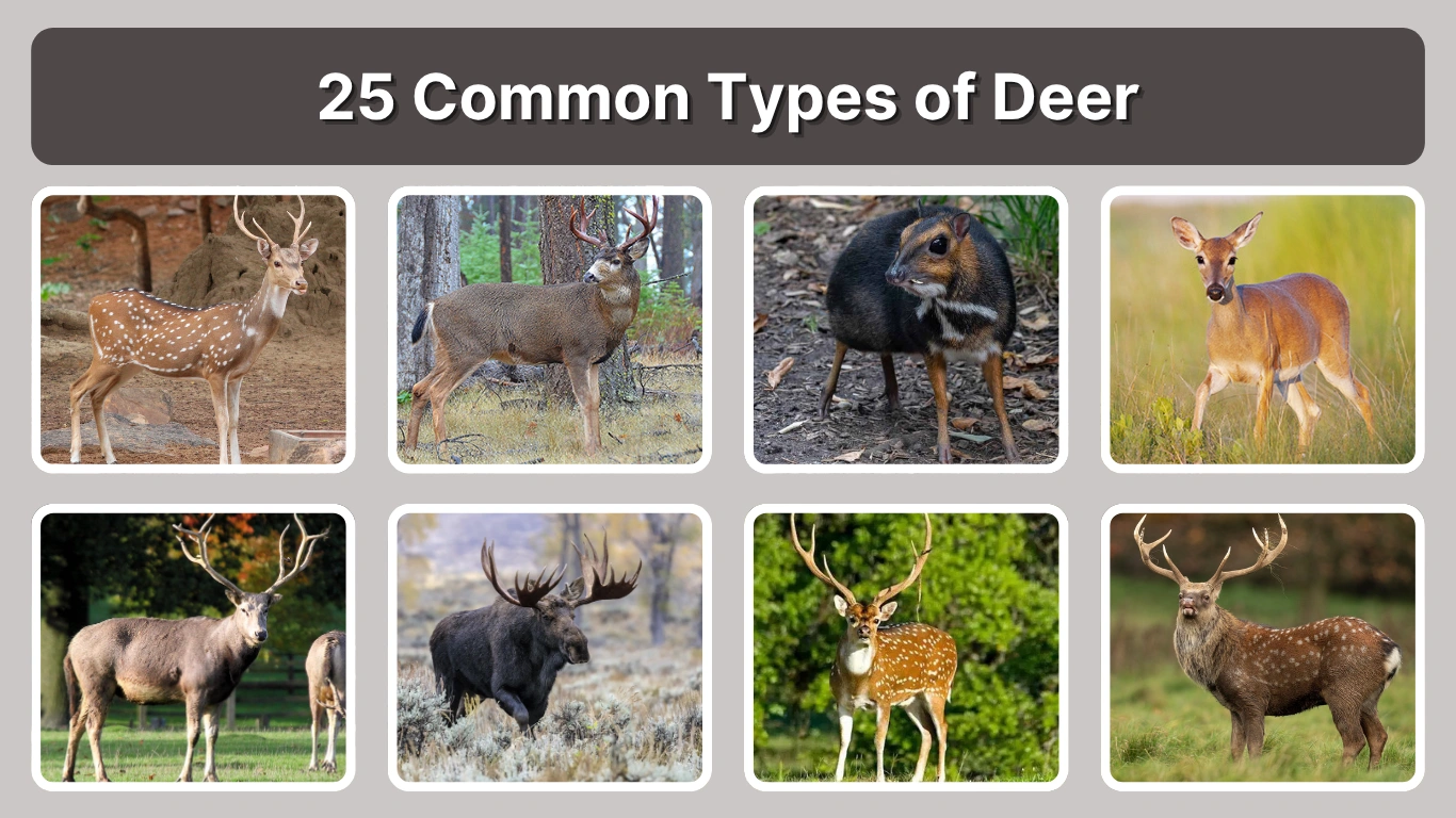 25 Common Types of Deer: Identification With Pictures