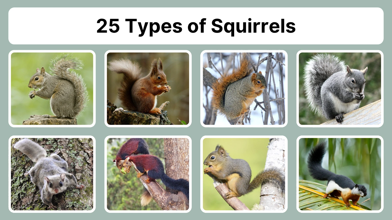 25 Types of Squirrels: Identification with Pictures