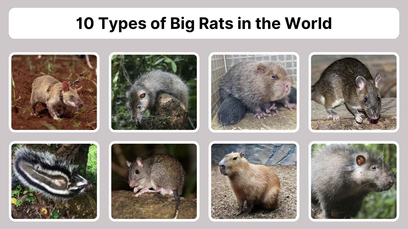 10 Types of Big Rats in the World: Identify by Size