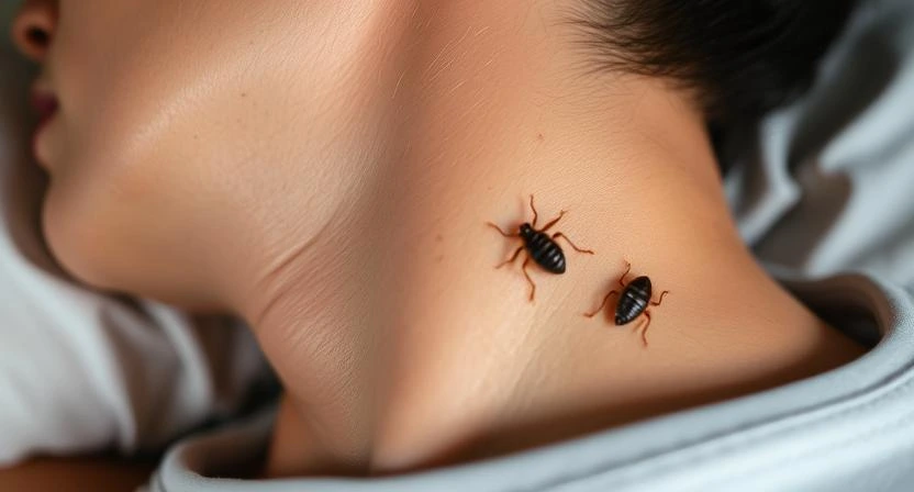 Bed Bug Bites on Different Body Parts: Arm. Back, Face, legs