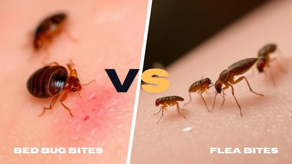 Bed Bug Bites vs Flea, Mosquito, Hives, rash, Scabies bites