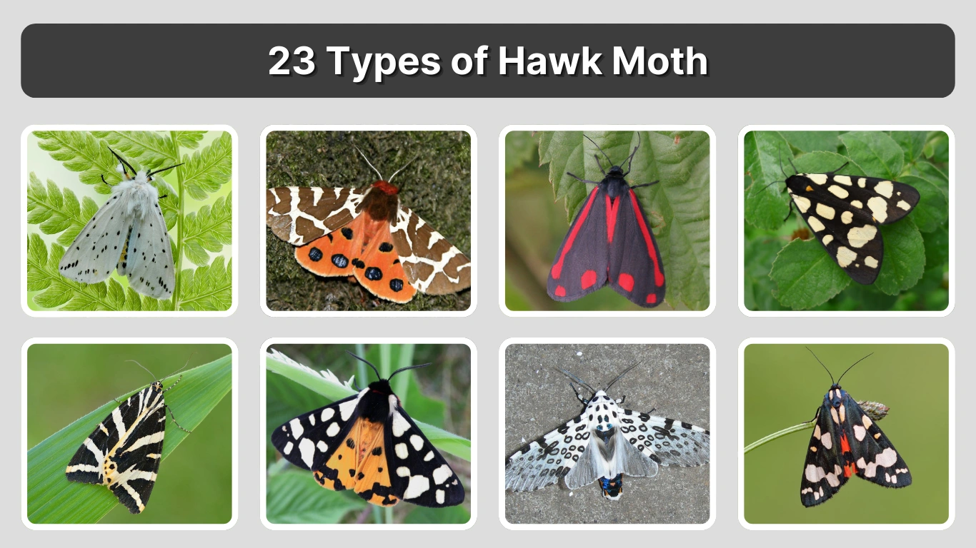 16 Types of Tiger Moths: Identification with Pictures