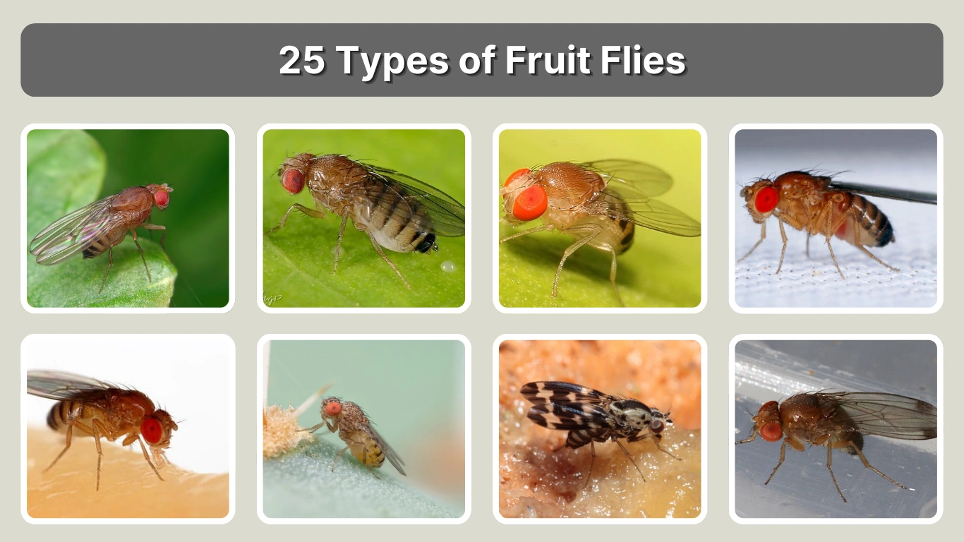 25 Types of Fruit Flies: Identification With Pictures