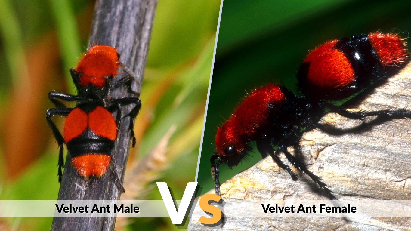 Velvet Ant Male vs Female: Differences and Identification