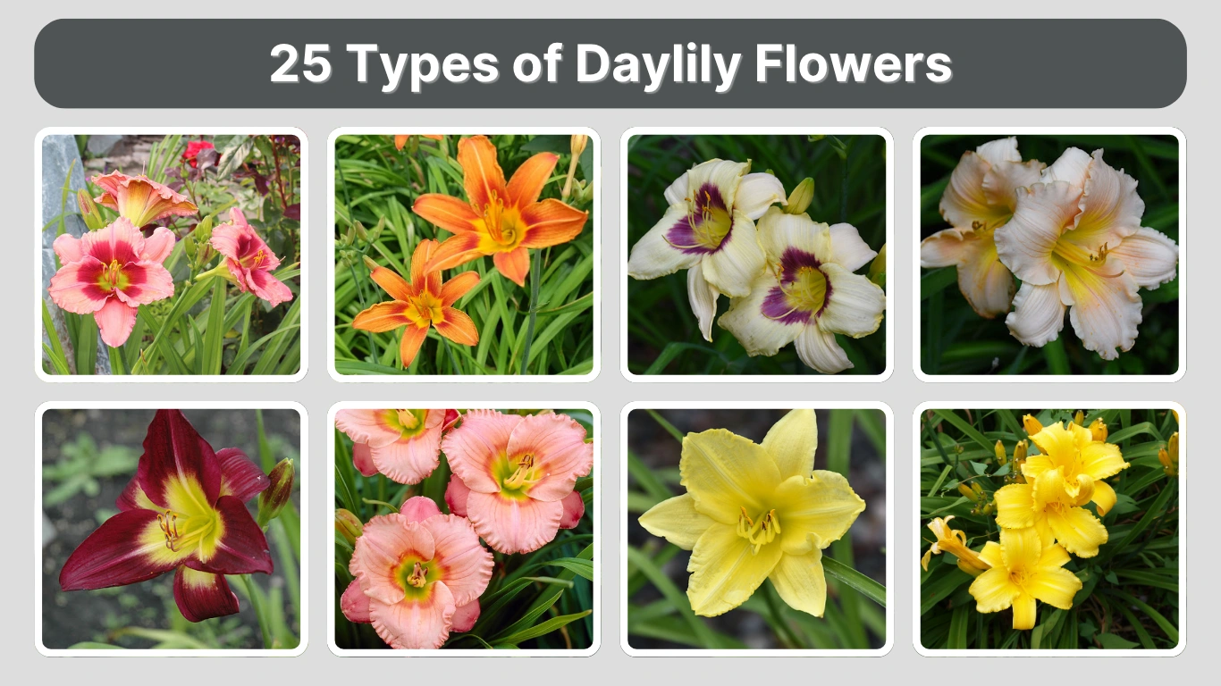 25 Types of Daylily Flowers: Identification with Pictures