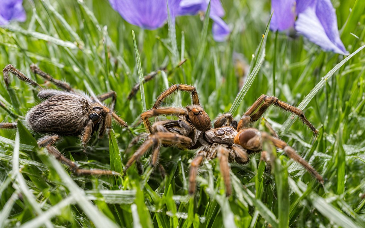 Wolf Spider Comparisons with Other 6 Spiders