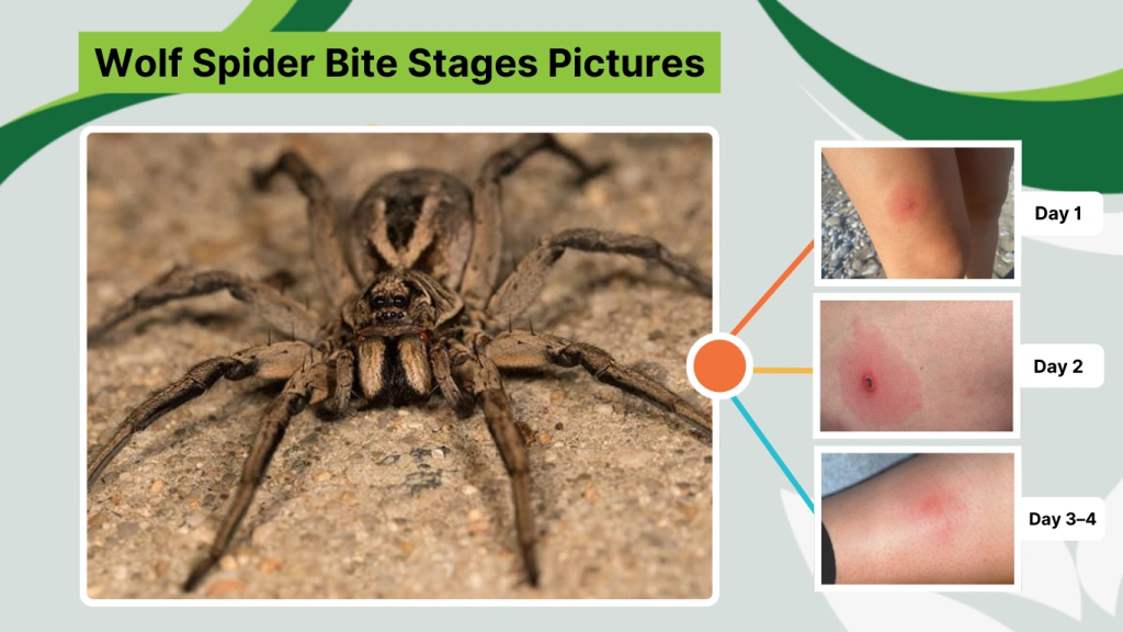 Wolf Spider Bite Stages: From Day 1 to 7 Days Symptoms