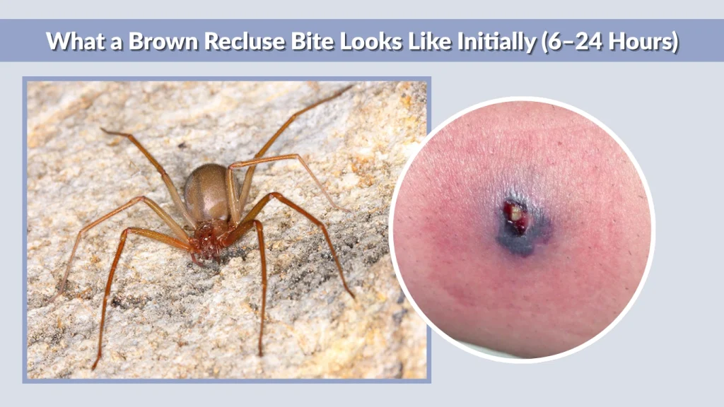 What Does a Brown Recluse Spider Bite Look Like? Stages & Early Signs