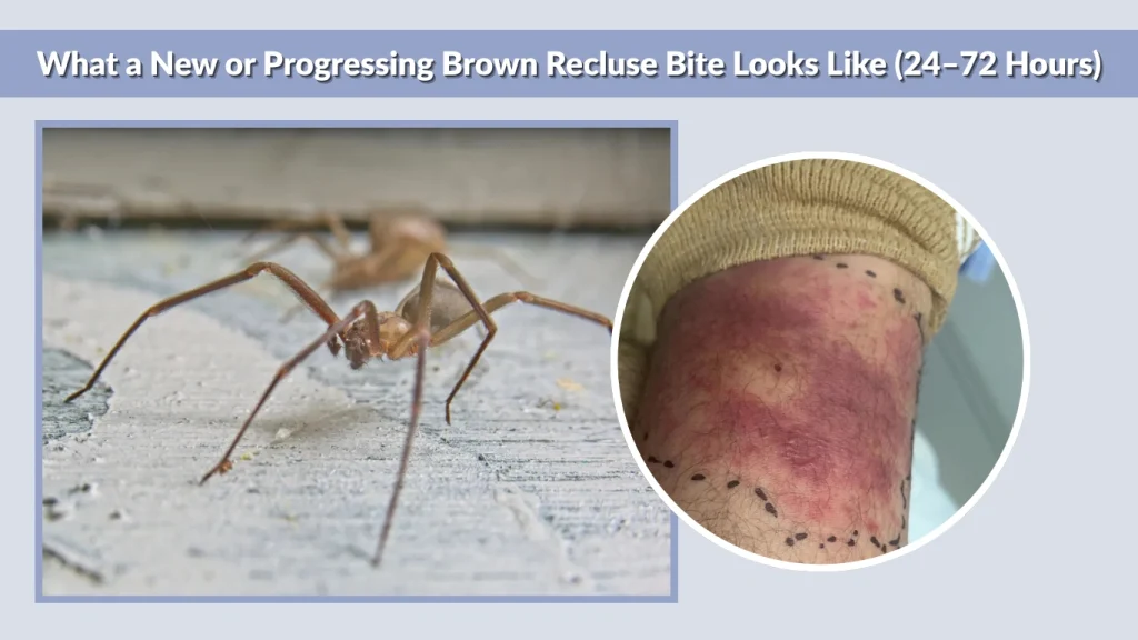 What Does a Brown Recluse Spider Bite Look Like? Stages & Early Signs